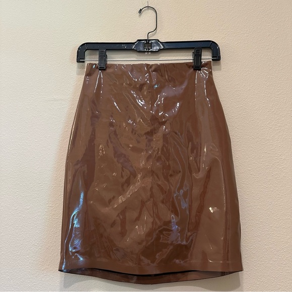 Commando | Skirts | Commando Faux Patent Leather Skirt Cinnamon Brown ...